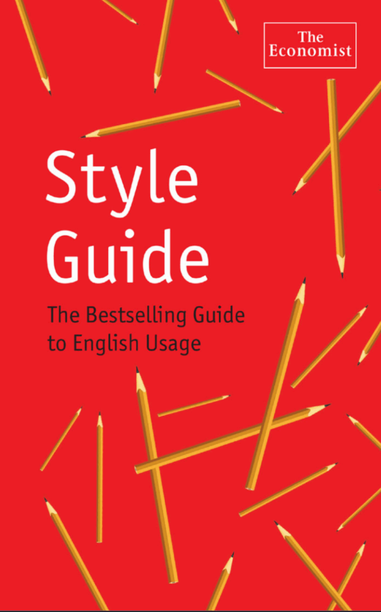 The Economist Style Guide (이코노미스트 스타일 가이드) E-book - 영국이코노미스트 한국구독센터